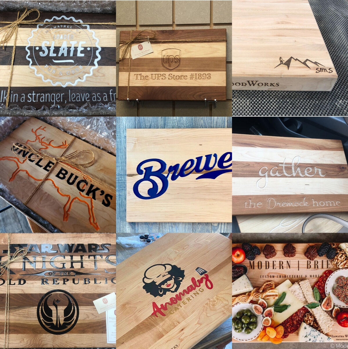 Custom Cutting Boards| Hiawatha WoodWorks